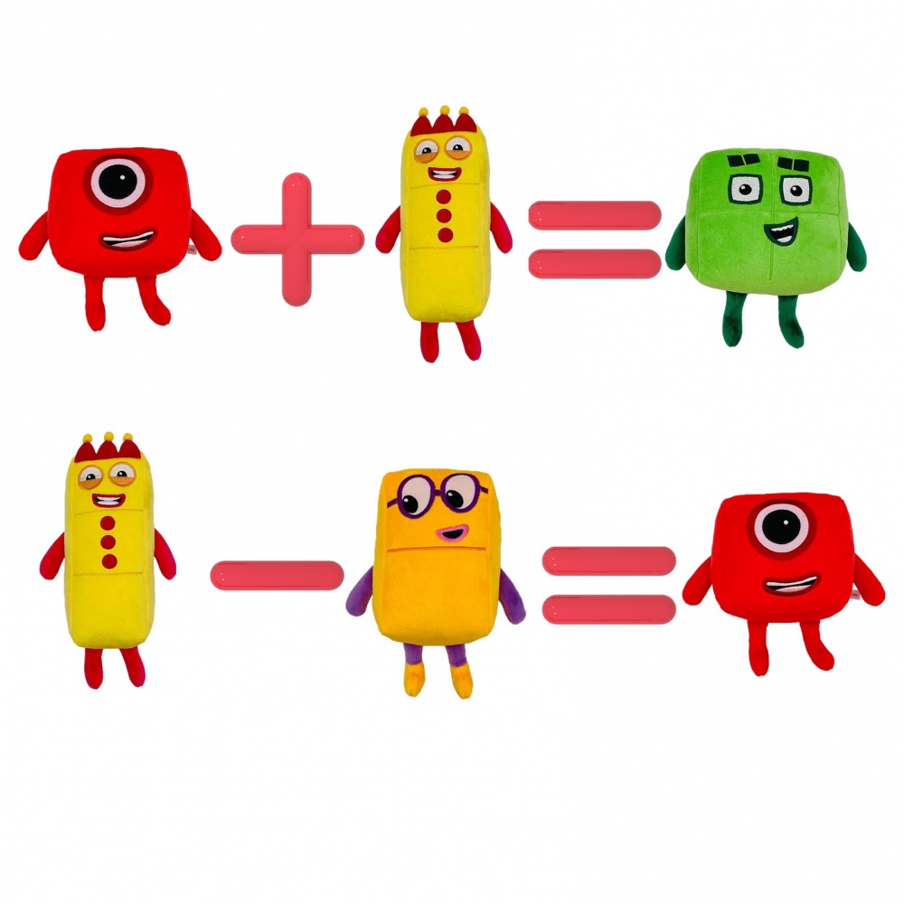 Plush Number Blocks, Cute Numberblocks Animated Plush Doll, Math ...