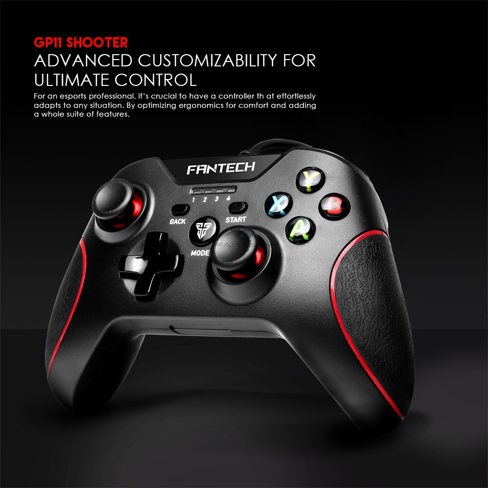 ORIGINAL FANTECH GP11 GP12 SHOOTER WIRED GAMING CONTROLLER [GAMEPAD JOY ...