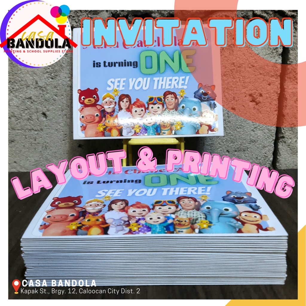 5pcs 3R / 4R BIRTHDAY CHRISTENING WEDDING INVITATION CARD PRINT ...