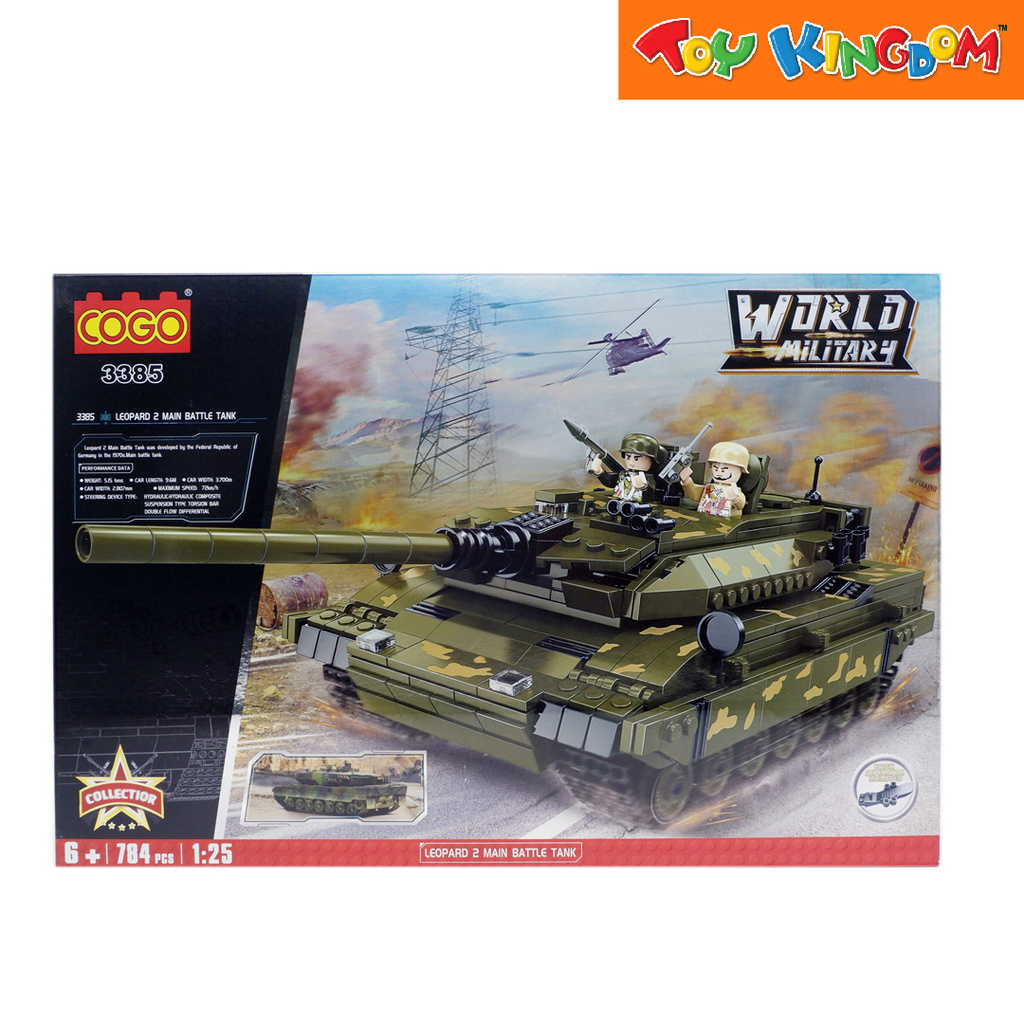Cogo World Military Leopard 2 Main Battle Tank MK4 Building Blocks ...