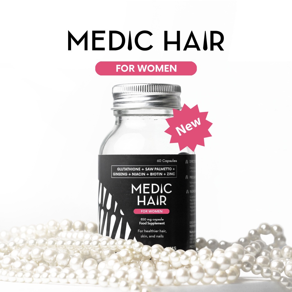 Medic Hair for Women Hair Regrowth Food Supplement - 60 capsules ...