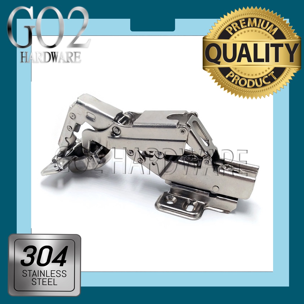 Cabinet Hinge 165 Degree Conclealed Hinges 1 Set (2pcs) | Shopee ...