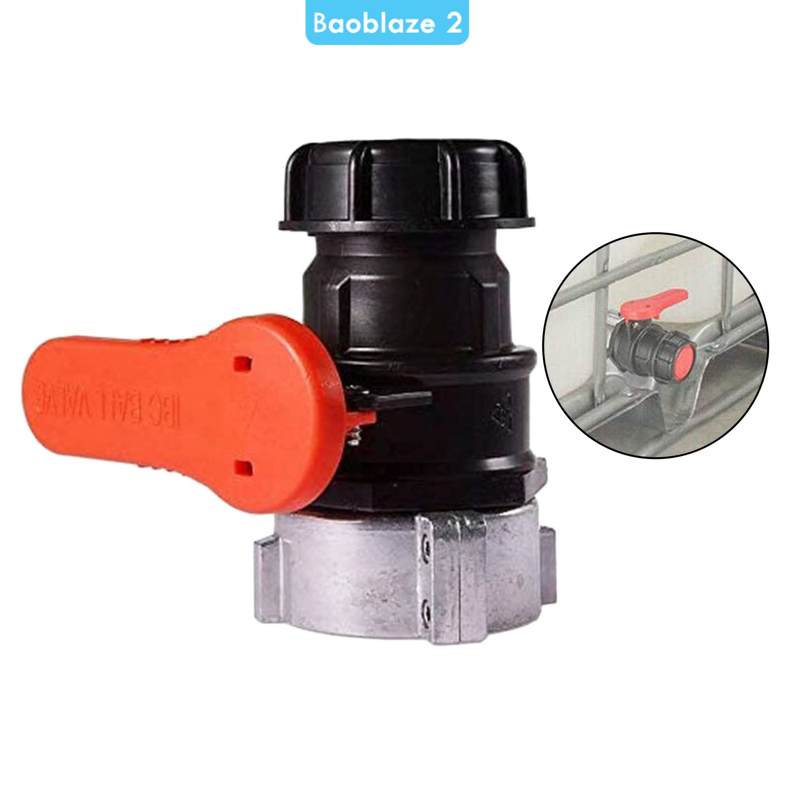 Garden Water IBC Tank Adaptor Ball Valve Replacement Chemical Barrel ...