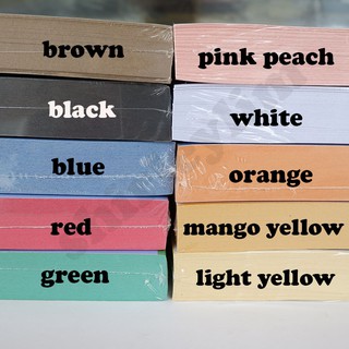 Morocco Board Paper Binding Cover 230 gsm Book Cover A4 Short | Shopee ...