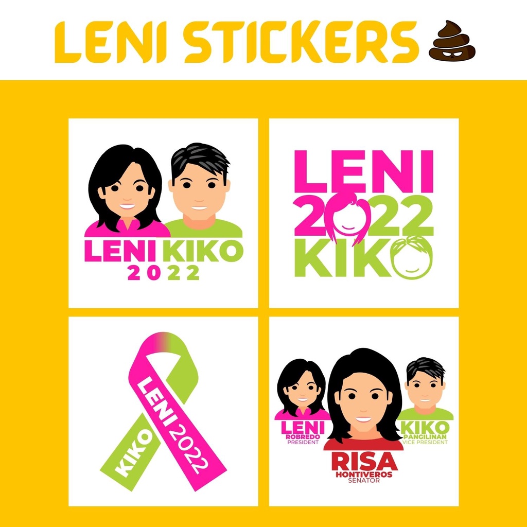 Leni Robredo Kiko Pangilinan Team Leni Kiko Halalan 2022 campaign vinyl ...
