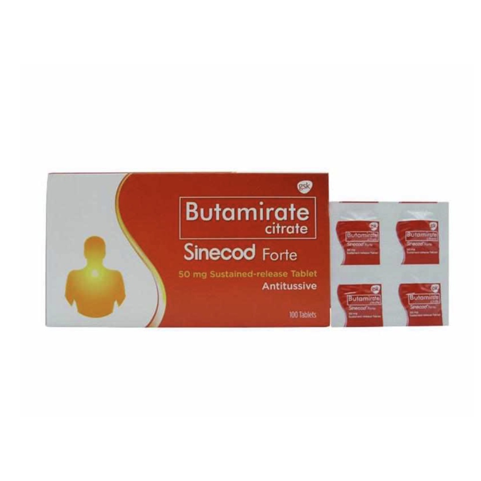 Sinecod Forte 50mg 10 Tablets | Shopee Philippines
