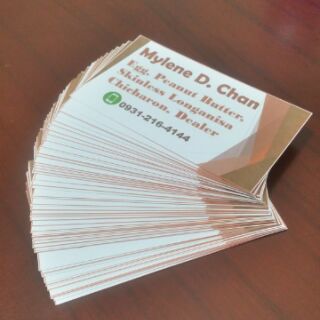Calling Card ( Business Card ) 50pcs. | Shopee Philippines