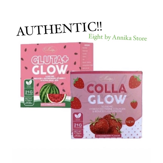 LEGIT! Colla Glow / Gluta Glow 10 Sachet by Mistique | Shopee Philippines