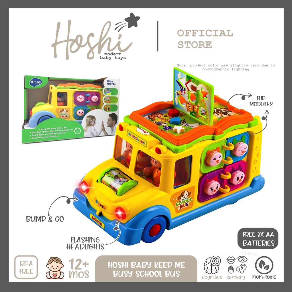 "Keep Me Busy School Bus" Educational Interactive Musical Toy for ...