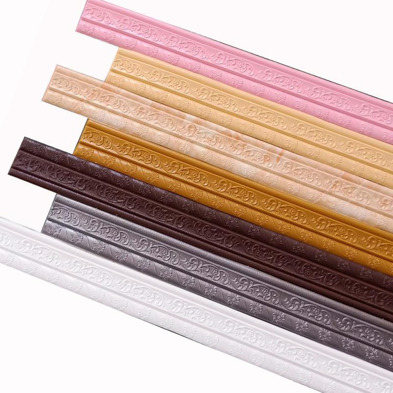 2 3m 3d Wall Trim Line Wall Skirting Border 3d Pattern Wall Sticker