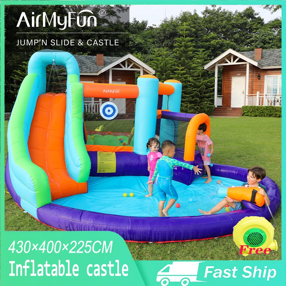 Airmyfan inflatable slide for kids trampoline inflatable playground ...