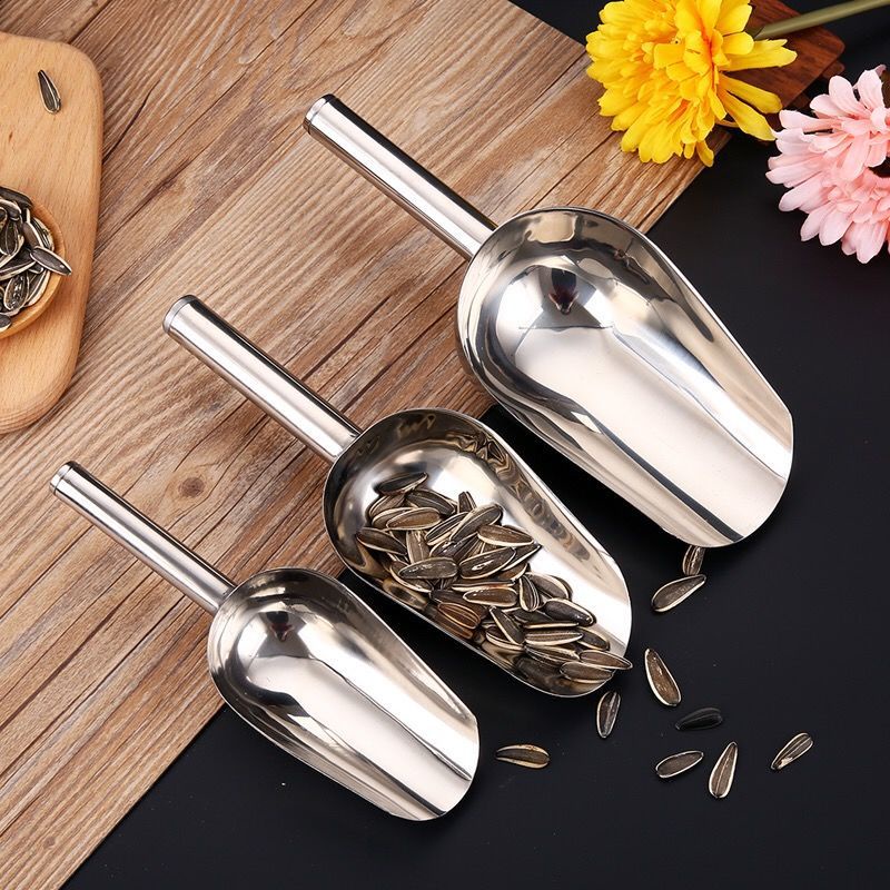 Stainless steel ice shovel ice machine flour shovel grain shovel ice ...