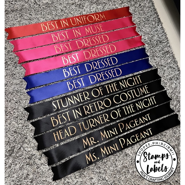 SASH / customized sash | Shopee Philippines