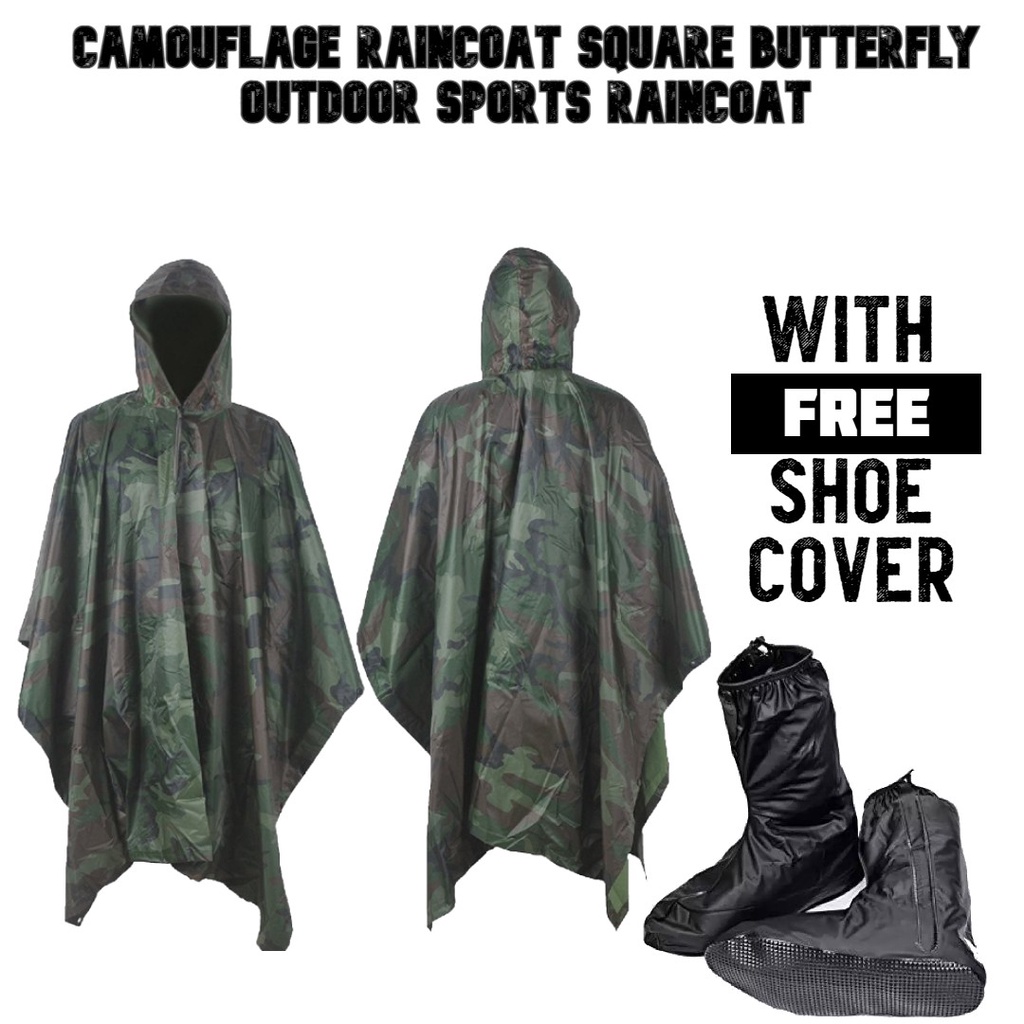 RAIDER J115 FI HEAVY DUTY RAINCOAT (camouflage) kapote with free shoe ...