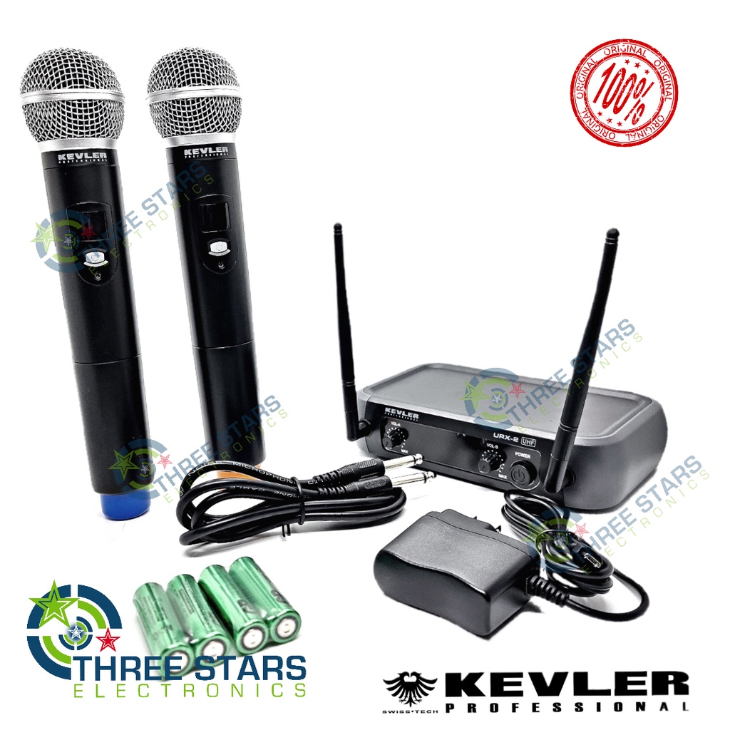 Original Kevler URX-2/URX-2H Dual Channel Wireless Microphone 16 ...
