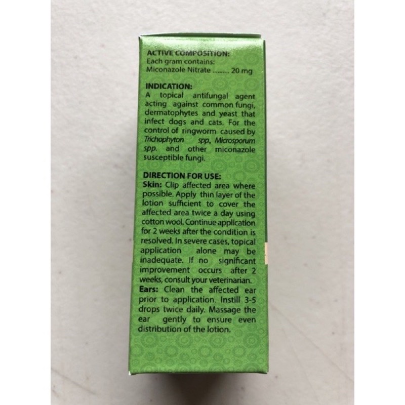 Micoderm Anti-Fungal Topical Lotion for Pets 15g presyo ₱165