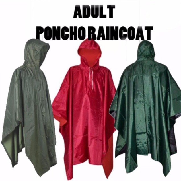 Good Quality Poncho Raincoat for Adult Rainy Season Butterfly Kapote ...