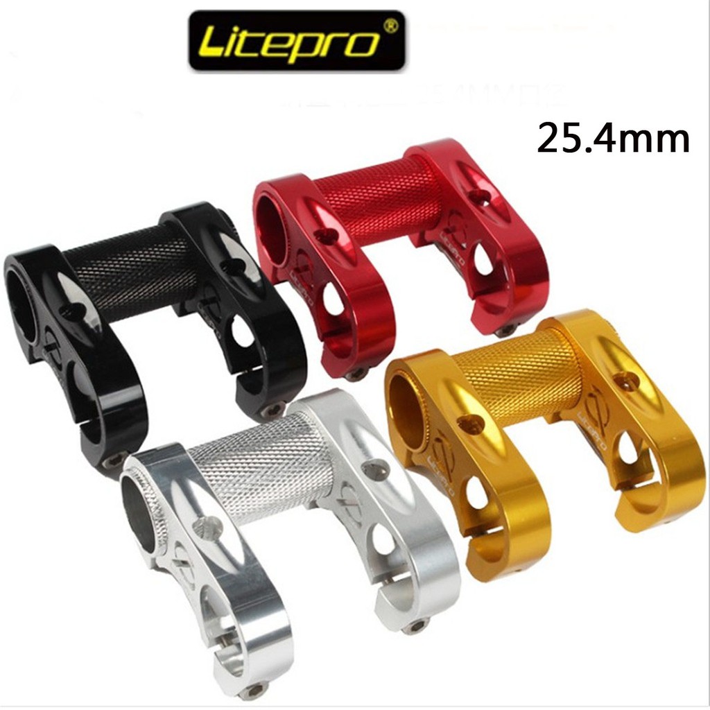 Litepro double stem, DOUBLE RISER BAR Dual handlebar standpipe, 25.4mm natitiklop na handlebar ...