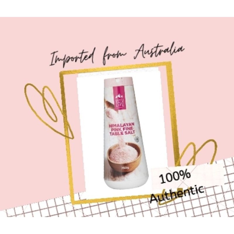 Himalayan Pink Fine Table Salt EARTH SALT LIFE (750g) | Shopee Philippines