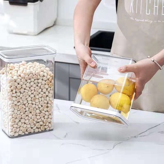 Airtight Dry Food Container Jar Canister Transparent Storage Kitchen ...