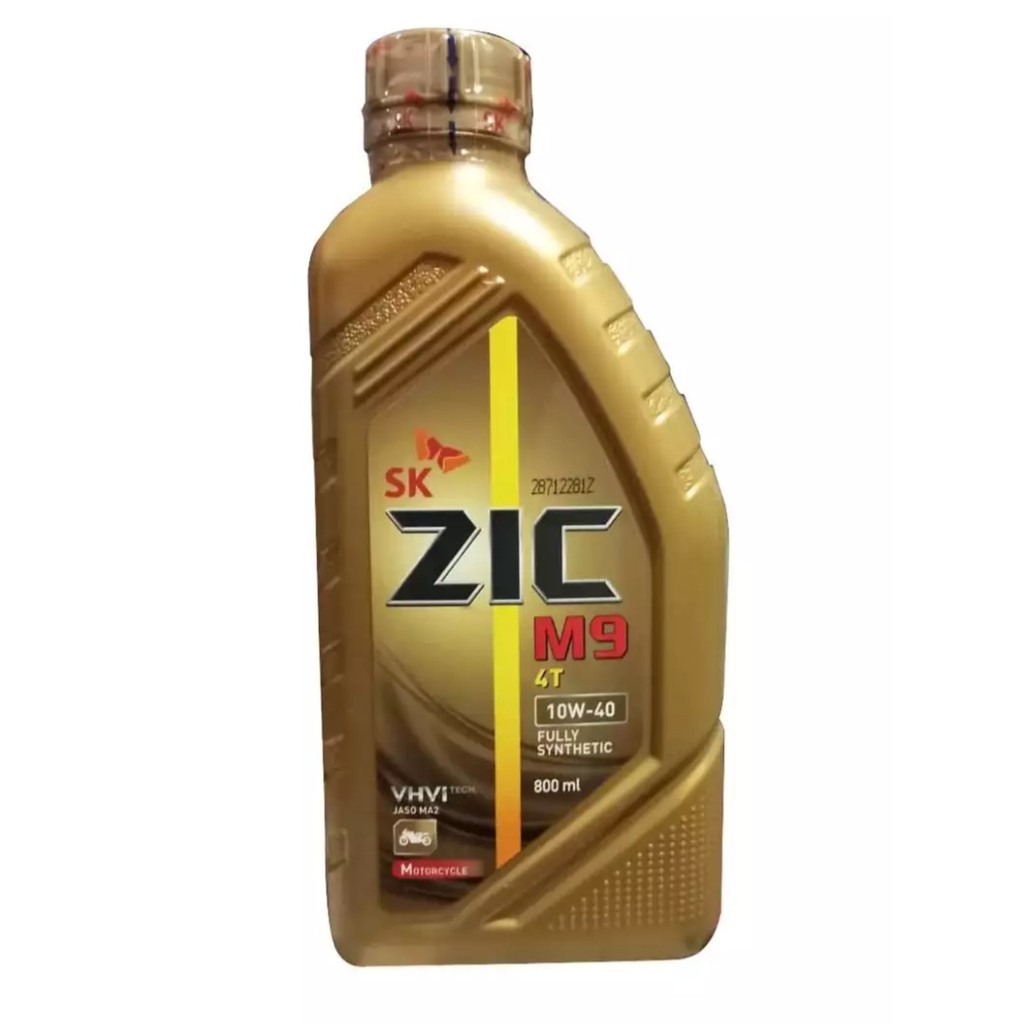 Zic M9 Gold 4T 10W-40 Motorcycle Oil 800ml Fully Synthetic (Automatic ...