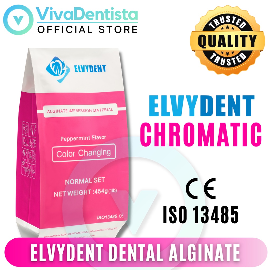ELVYDENT Dental Alginate Impression Material Peppermint Flavor 454g ...