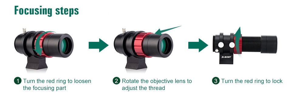 SVBONY SV165 Mini Guide Scope and SV905C Guiding Camera Combination for ...