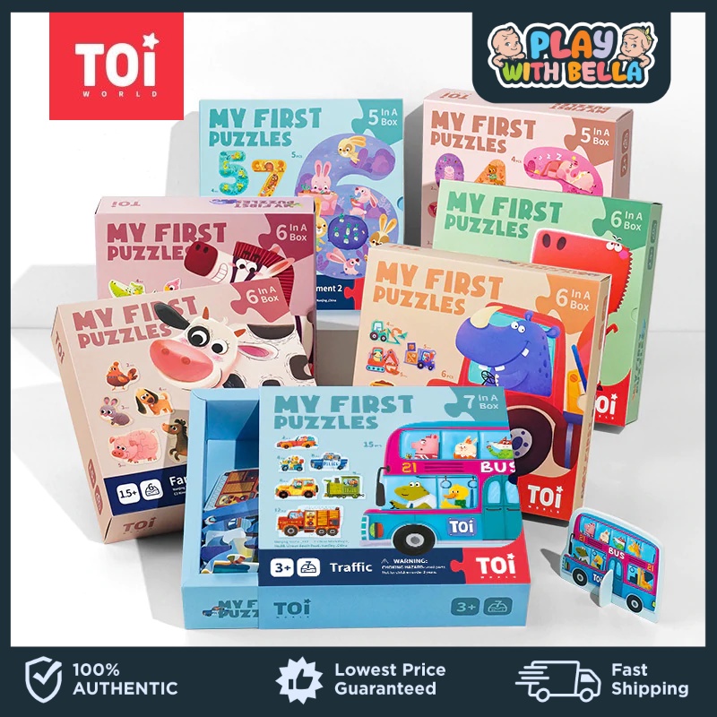 TOi World My First Puzzles Multi-Leveled Jigsaw Puzzle for Kids ...