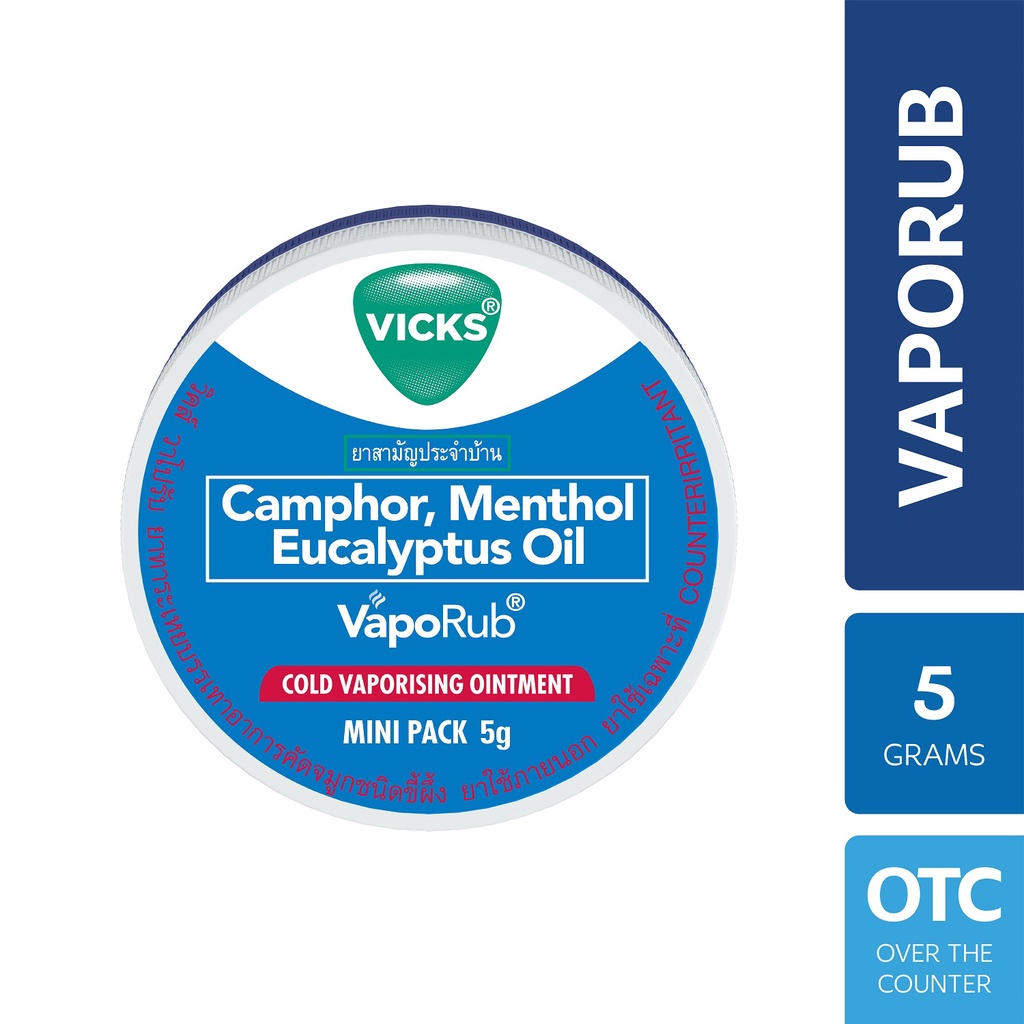VICKS Vaporub 5Grams For external | Shopee Philippines