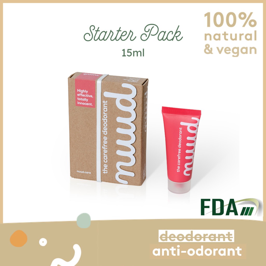 Nuud Natural Deodorant Starter Pack (15ml) | Shopee Philippines