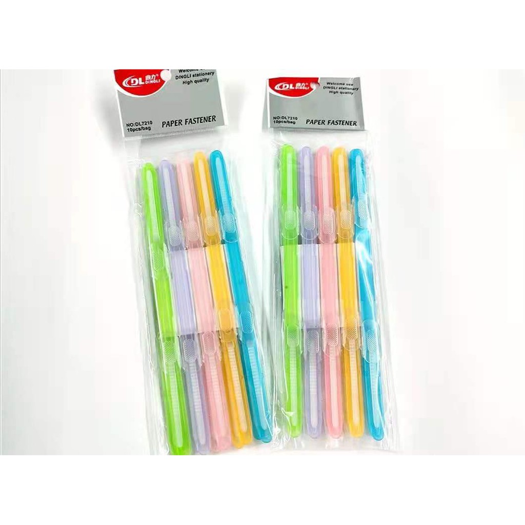 【DINGLI 鼎力】 Paper Fastener Transparent DL7210 (10pcs/pack) | Shopee ...