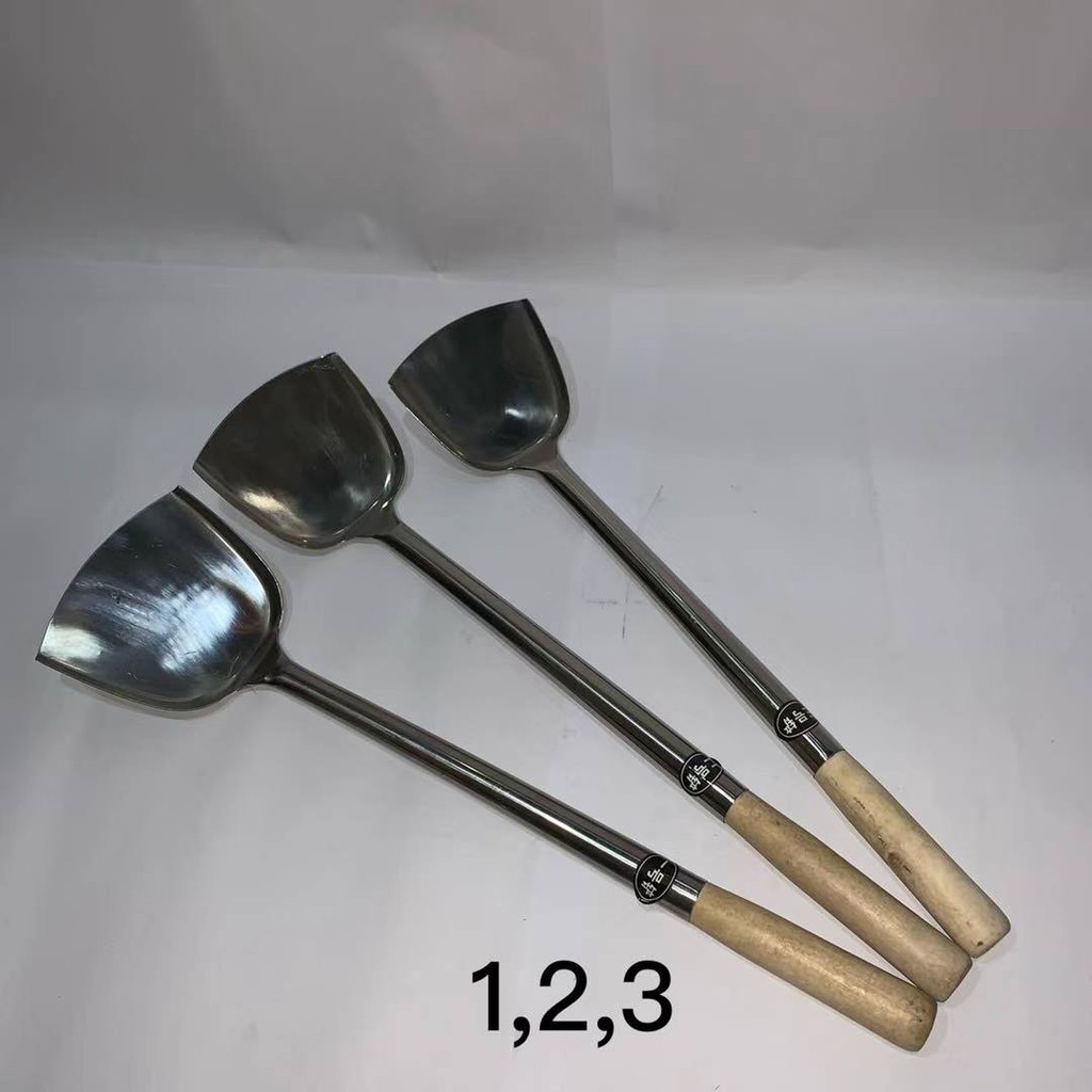 Laddle with wood handle scoop sandok and spatulaBEST QUALITY COD ...