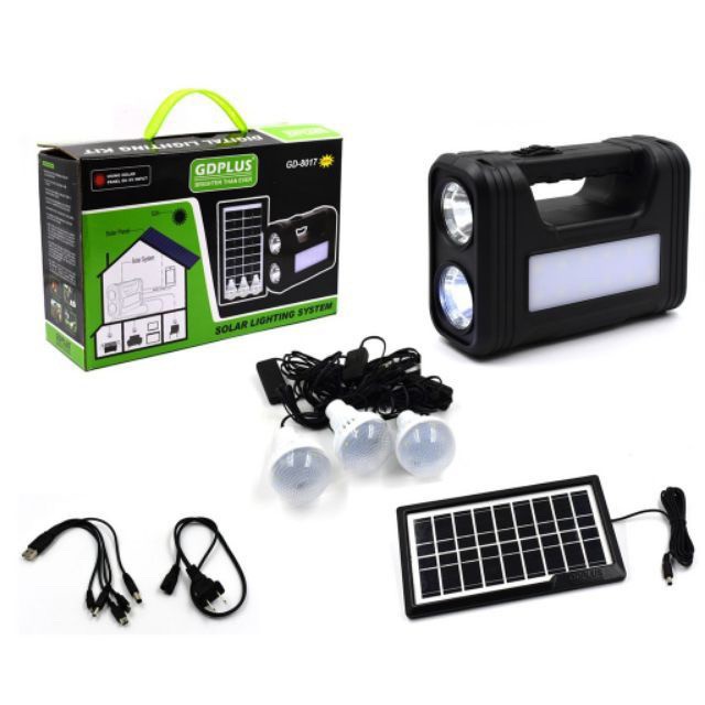 GDPLUS GD-8017 Plus Solar Lighting System Kit | Shopee Philippines