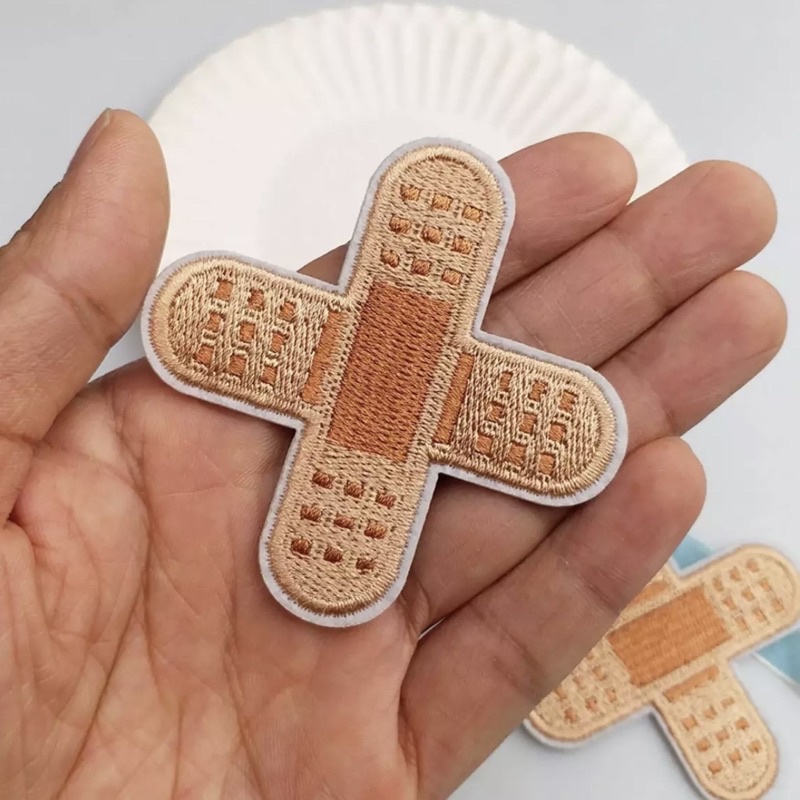 Band aid Medical Design Art Iron On Sew DIY Decor Embroidered Patch ...