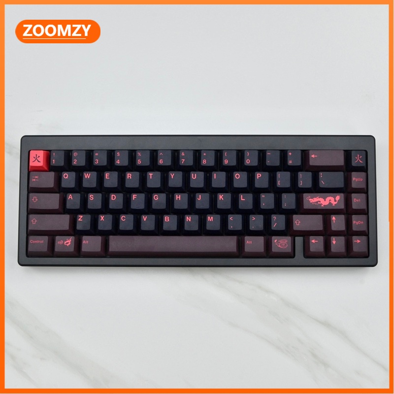 Red Dragon Keycap Cherry Profile PBT Dye-sublimation Mechanical ...