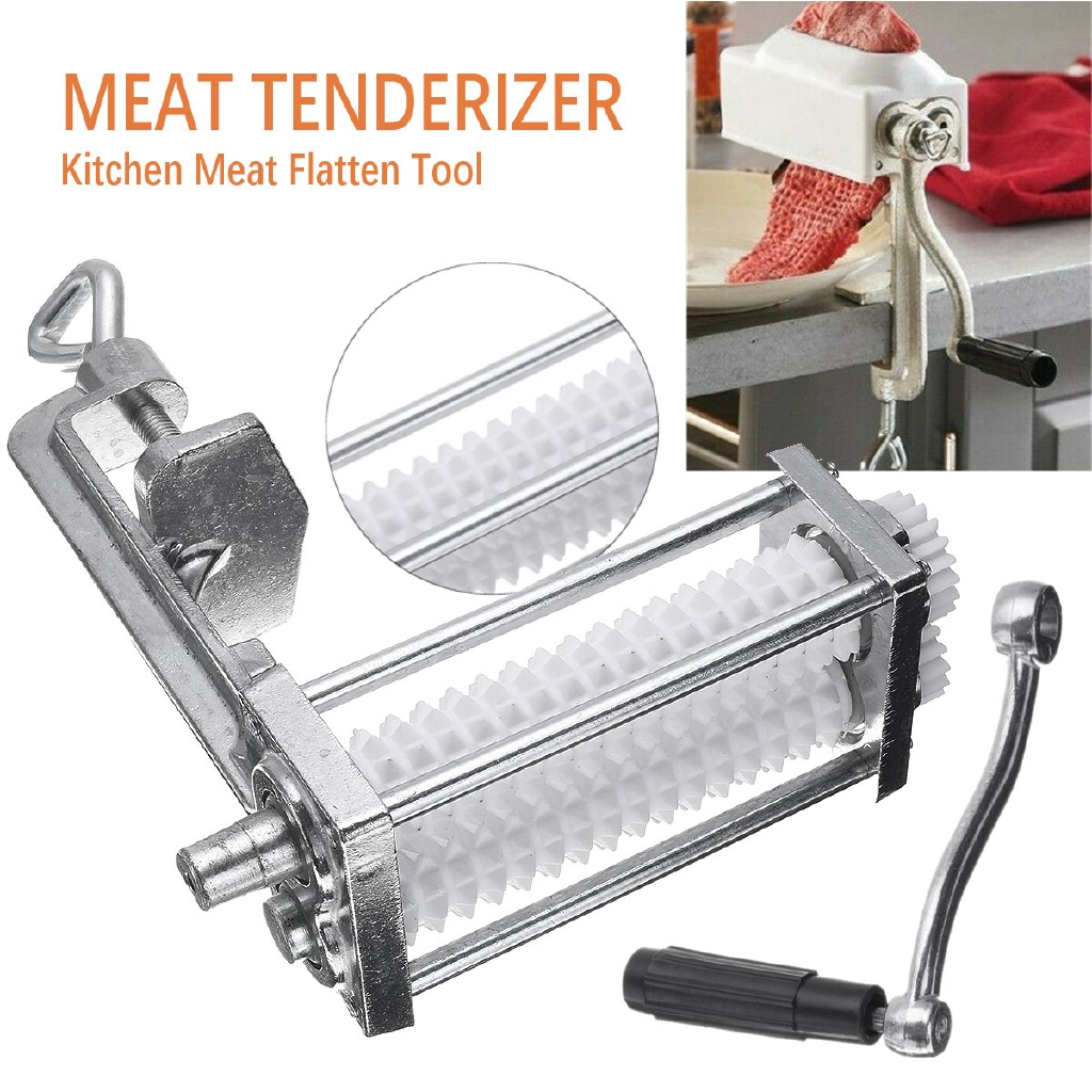 Kitchen Manual Meat Tenderizer Pork Beef Steak Heavy Duty Clamp Roller