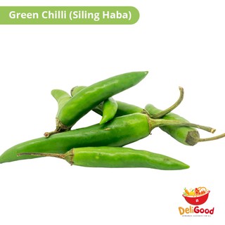 DeliGood Fresh Local Green chilli (Siling Haba) 100g | Shopee Philippines