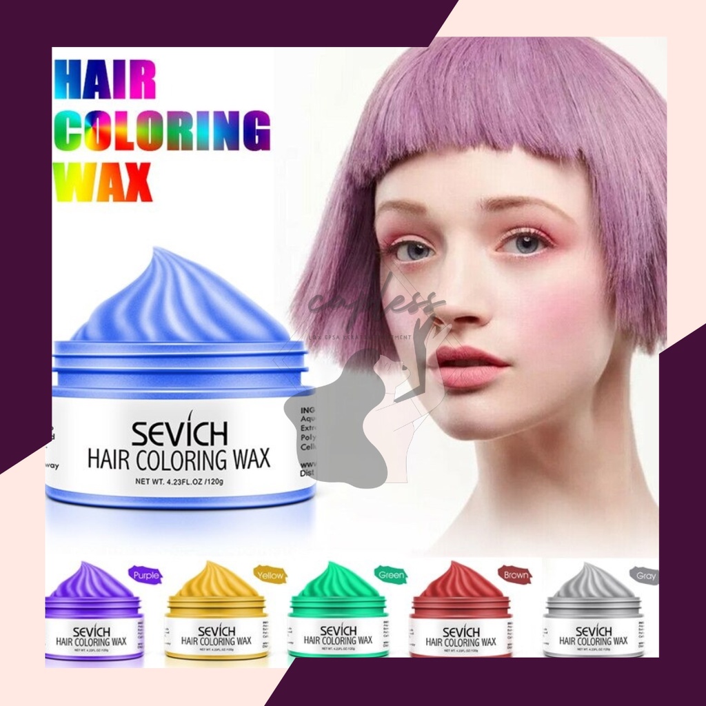 Sevich hair color wax 120g Temporary Hair Color Wax Men DIY Hairstyle ...