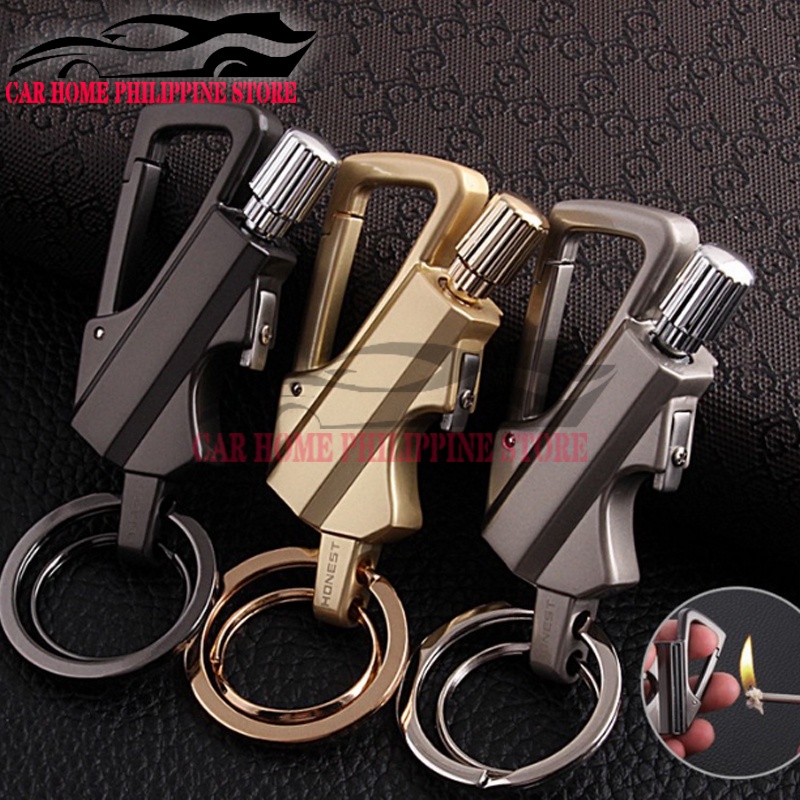 Men's Waist Hanging Keychain Metal Multi-function Anti-lost Lighter With Gift Box COD | Shopee ...