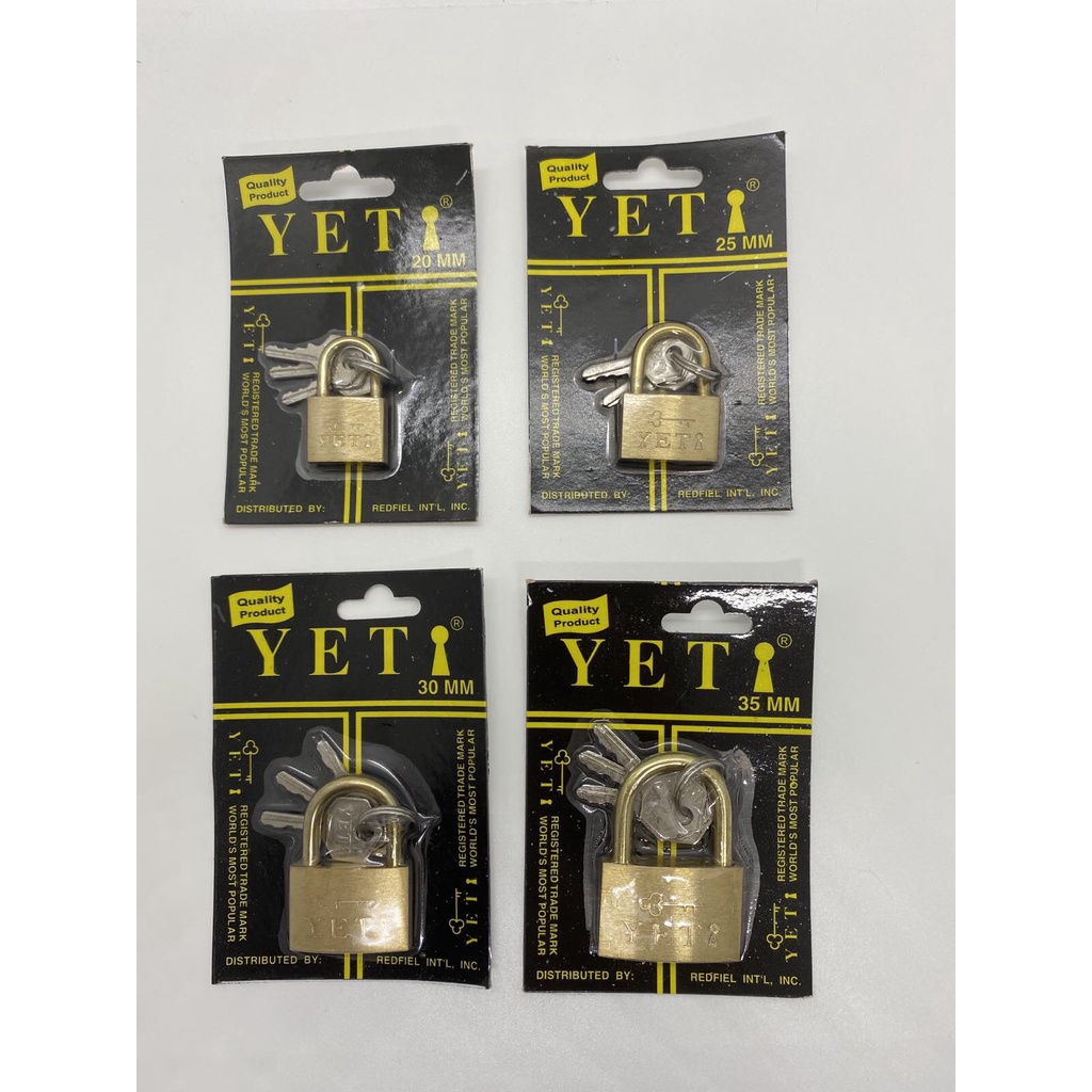 [ONIC] YETI Brass Center Key Padlock - 20 25 30 35mm | Shopee Philippines