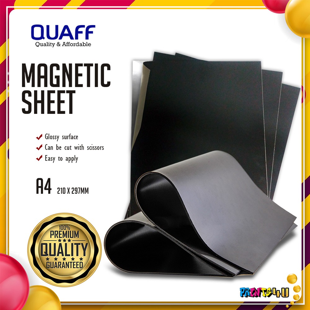  5 Sheets A4 Size Magnetic Sheets Cuttable Ref Magnet Plain No