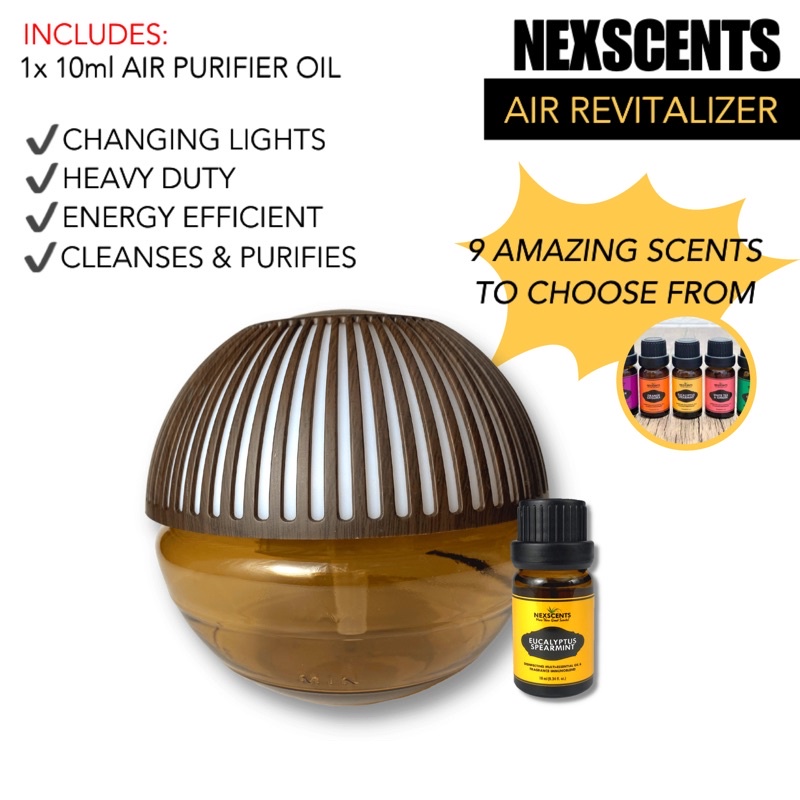 AIR REVITALIZER/AIR PURIFIER NEXSCENTS with 10ml FREE scent | Shopee ...