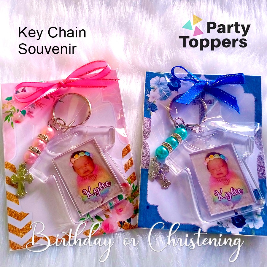 Christening and Birthday Souvenier Key Chain for Girl and Boy (30 PCS ...