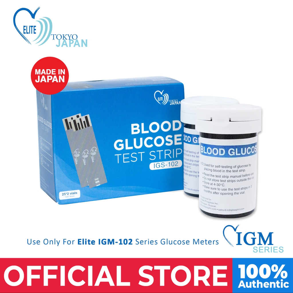 Indoplas Elite Tokyo Japan IGS102 Blood Glucose Meter Glucometer Test ...