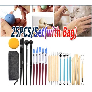 Art Crafts Clay Sculpting Kit Sculpt Smoothing Wax Carving Pottery ...