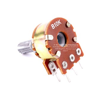 10K 3 Pins 6 Pins Stereo Mono Potentiometer Pot Volume Control 10 K ...