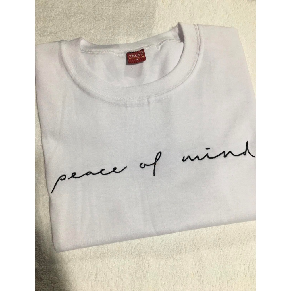 Peace of Mind T-shirt/Cursive Style & design | Shopee Philippines