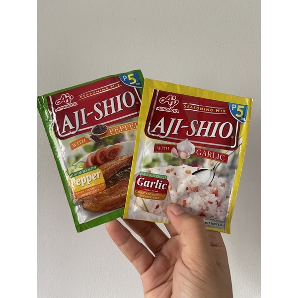 AJI-SHIO with pepper seasoning mix 18 grams | Shopee Philippines