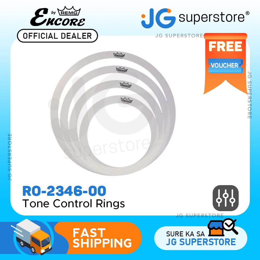 Encore by Remo Tone Control Rings Set Rem-O-Ring Pack (12", 13", 14 ...