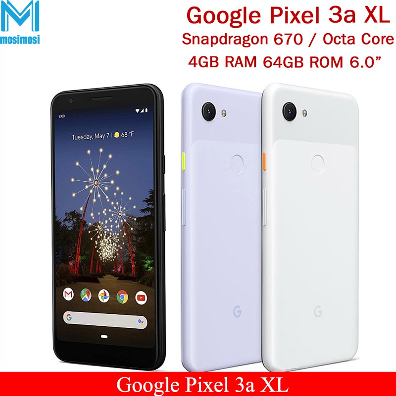 Original Google Pixel 3a XL 3AXL 6.0" Snapdragon 670 Octa Core 4GB RAM ...